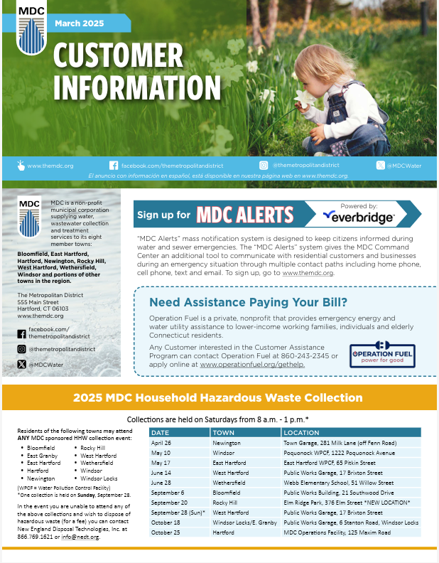 The Metropolitan District - News & Events